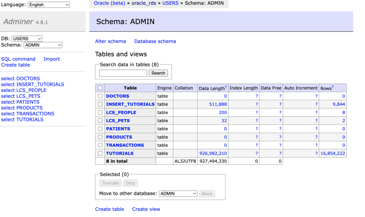 Configuring adminer for Oracle Databases - My Battles With Technology